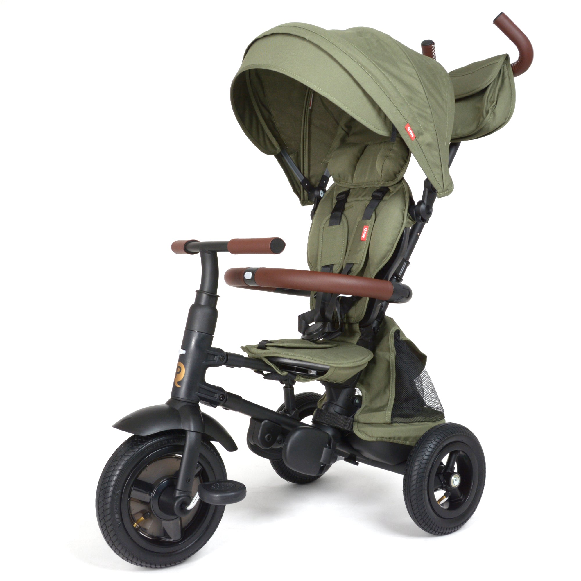 Sequoia Green Premium Rito Folding Trike with Leather Accents - Smart Trike for Kids – Rito Trike